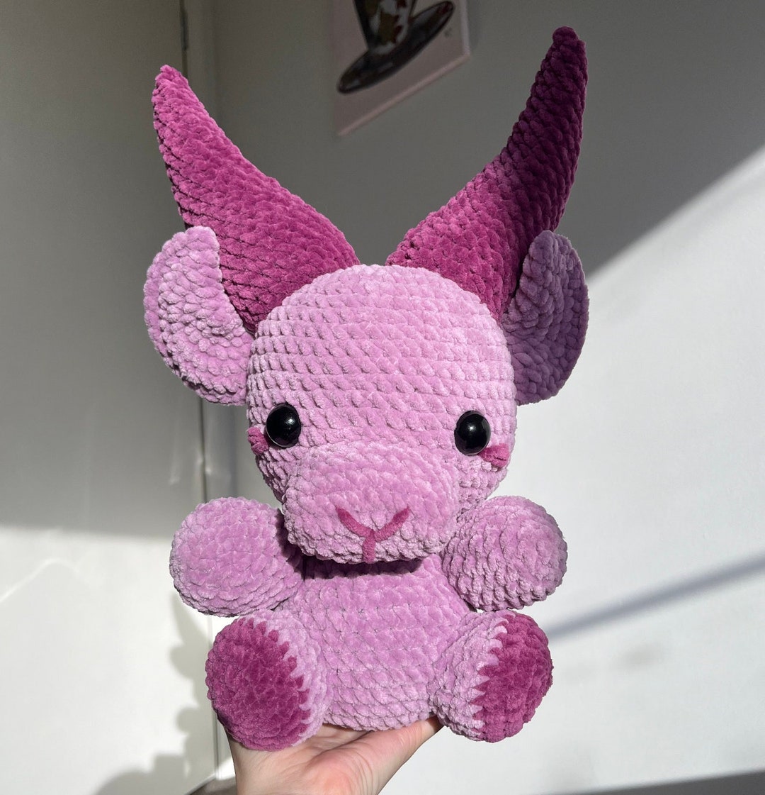 Crochet Baphomet Pink Plushie Soft Toy amigurumi - Etsy