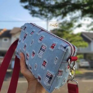 Shoulder Bag SEWING PATTERN, the Caroline Purse Tutorial, 2 Sizes, 2 ...