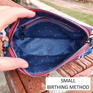 Shoulder Bag SEWING PATTERN, the Caroline Purse Tutorial, 2 Sizes, 2 ...