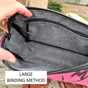 Shoulder Bag SEWING PATTERN, the Caroline Purse Tutorial, 2 Sizes, 2 ...