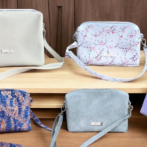 Shoulder Bag SEWING PATTERN, the Caroline Purse Tutorial, 2 Sizes, 2 ...