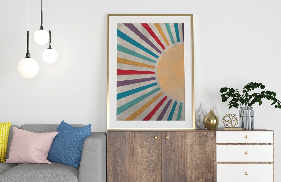 MOON PRINT Moon Art Moon Poster La Luna Moon and Stars | Etsy