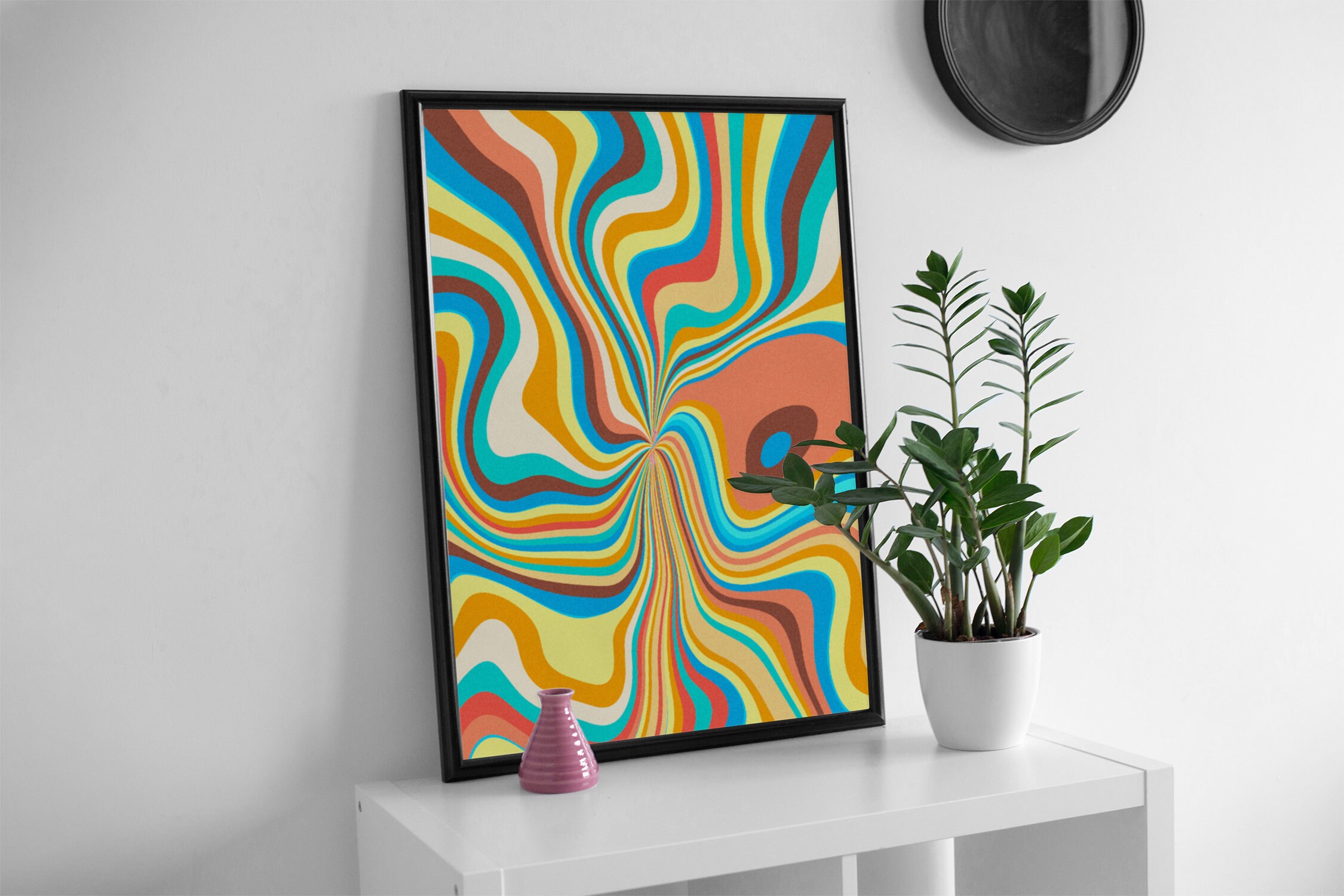 70s Home Decor, 70s Retro Home Decor, 70s Vintage Poster, 70s Floral ...