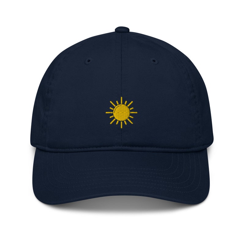 Simple Sun Embroidered Organic Dad Hat - Etsy