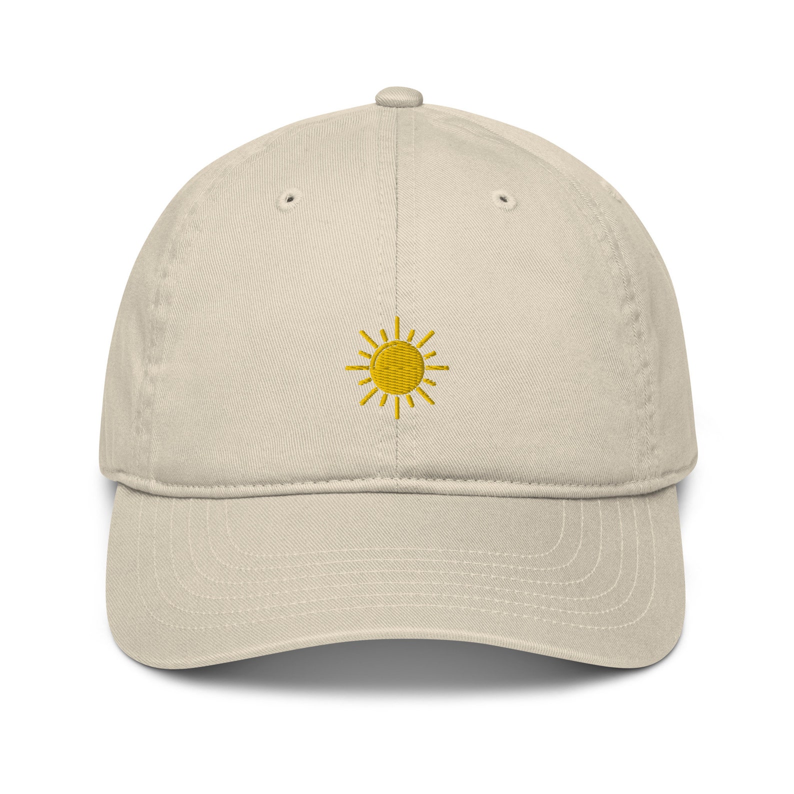 Simple Sun Embroidered Organic Dad Hat - Etsy