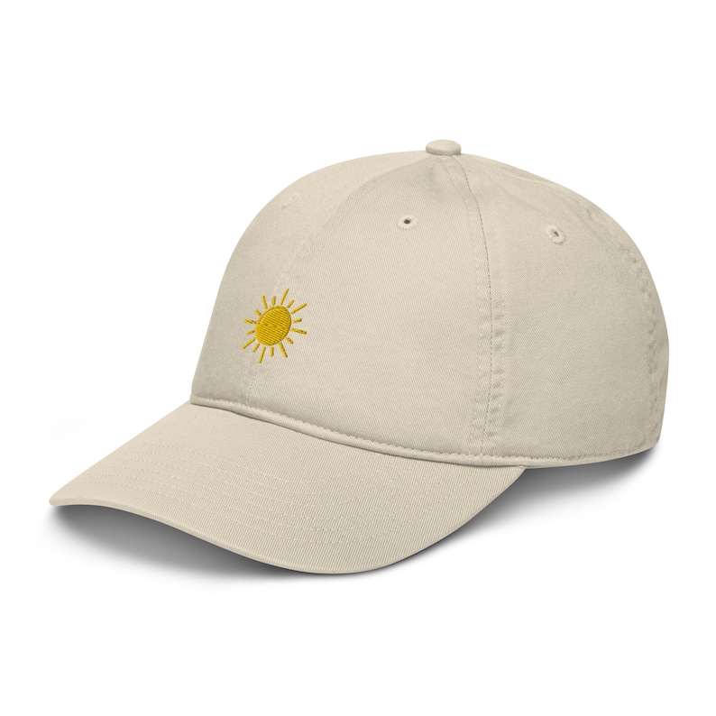 Simple Sun Embroidered Organic Dad Hat - Etsy