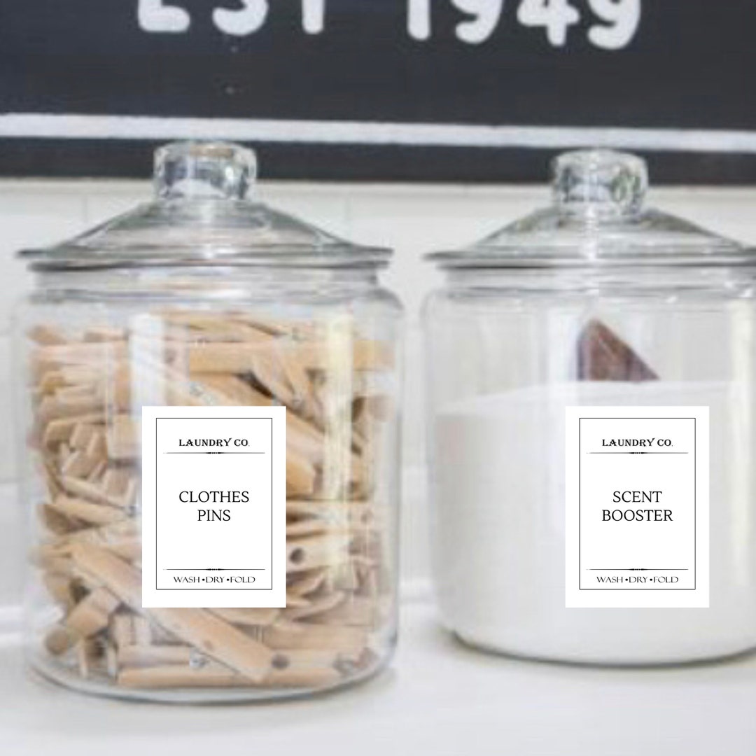 Home Organization Labels Laundry Room Labels for Jars and Containers ...