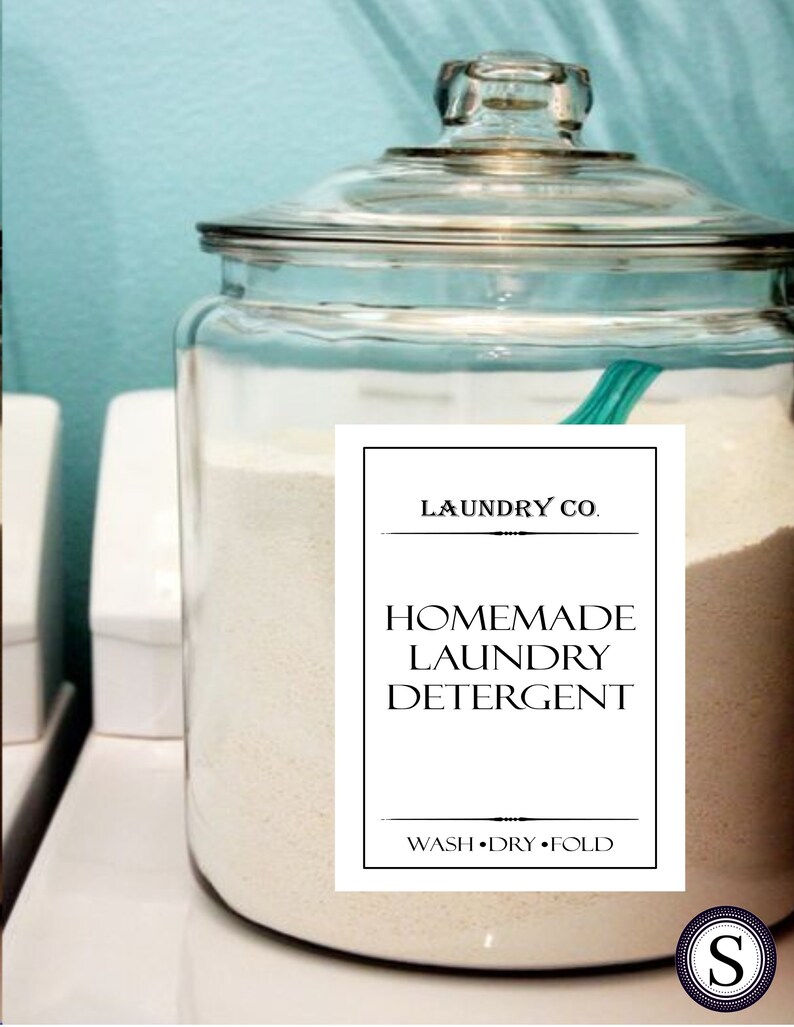 Set of 26 LARGE Laundry Room Labels INSTANT DOWNLOAD Modern Label ...