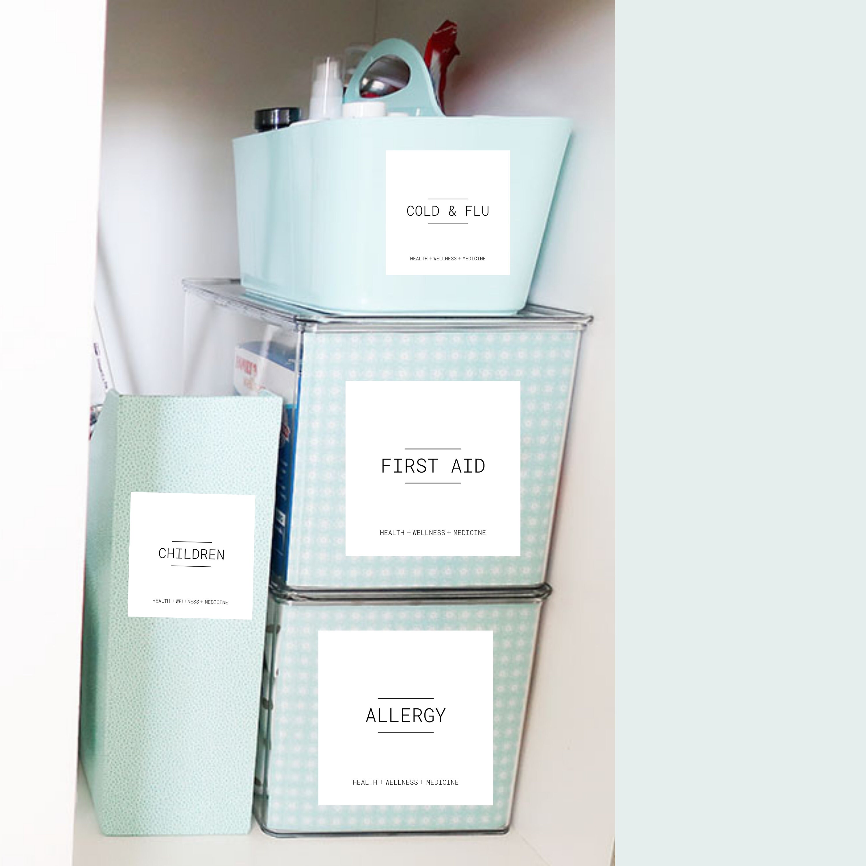 Medicine Cabinet Labels Medicine Organization Labels First - Etsy