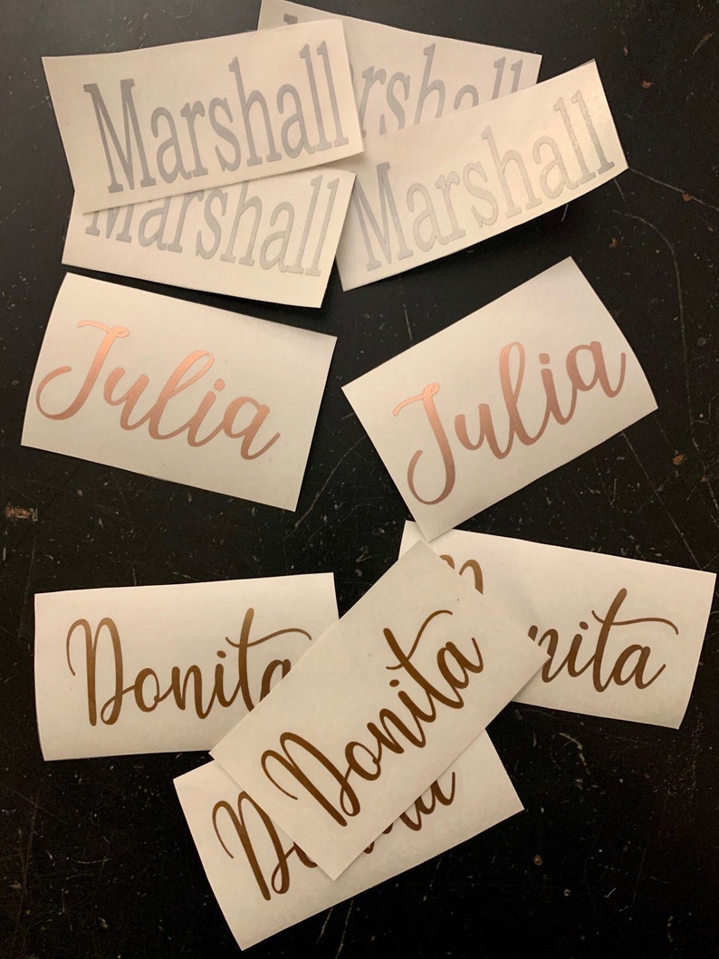 Custom Stickers Vinyl Stickers Car Windows Laptop Name - Etsy