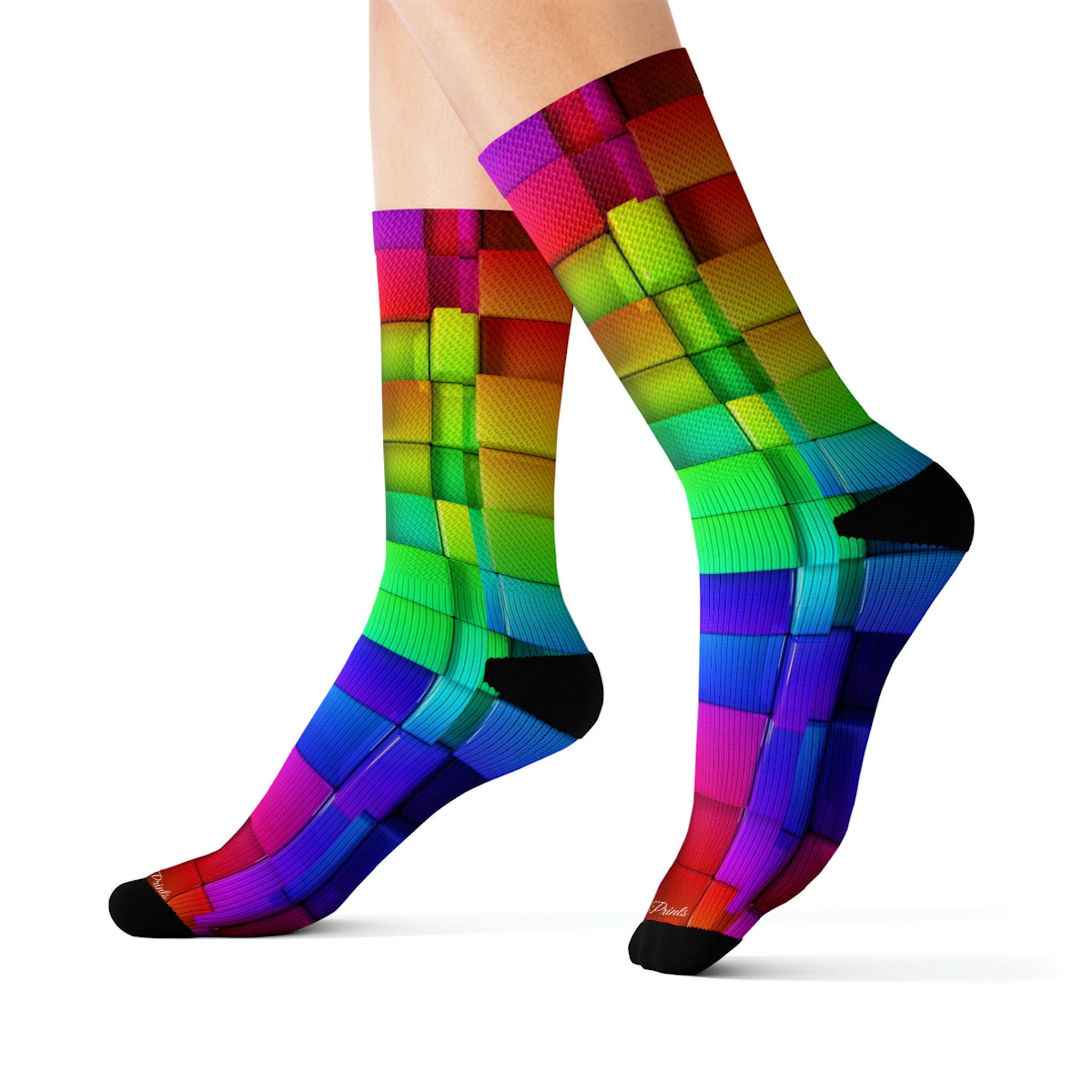 SQUARE PATTERN - Sublimation Socks - Etsy