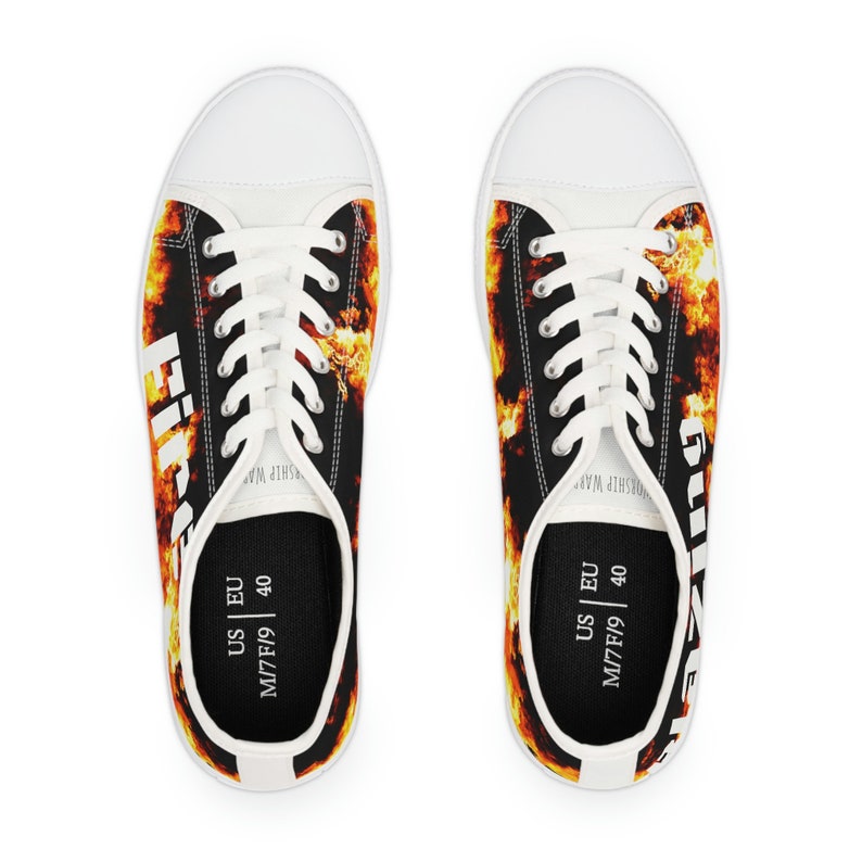BLAZING FIRE Women's Low Top Sneakers - Etsy