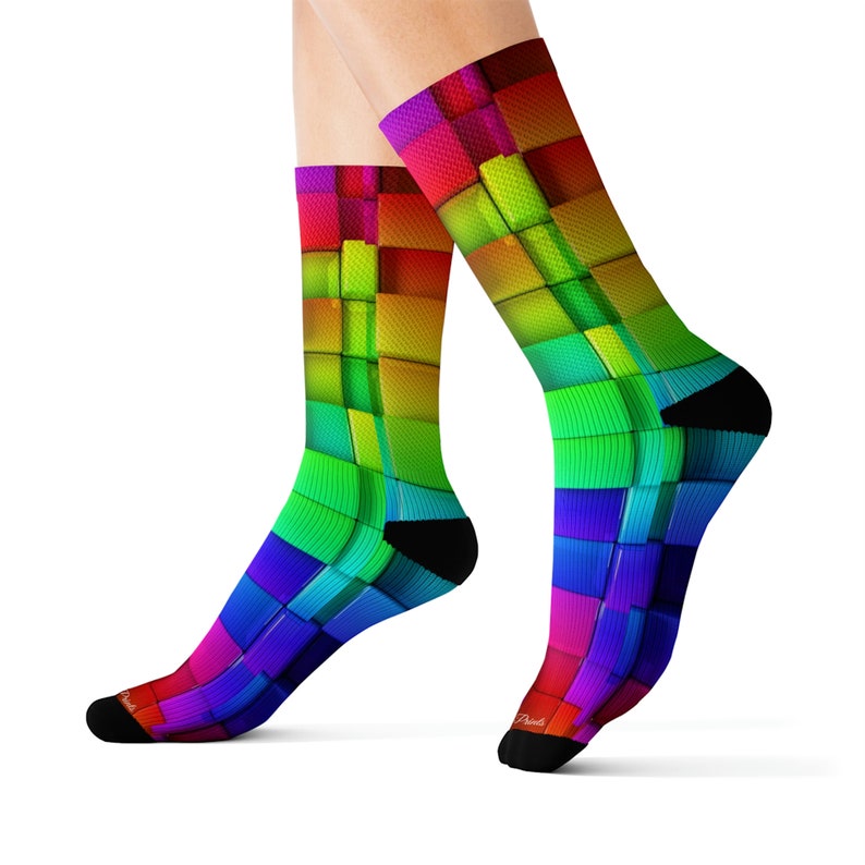 SQUARE PATTERN - Sublimation Socks - Etsy