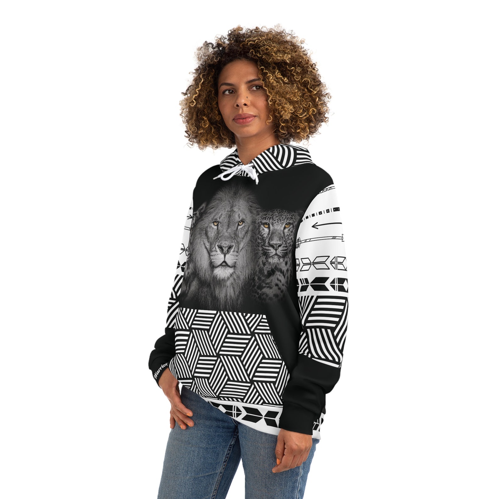 LION/LEOPARD/TIGER arrow/tribal Unisex Aop Fashion Hoodie - Etsy