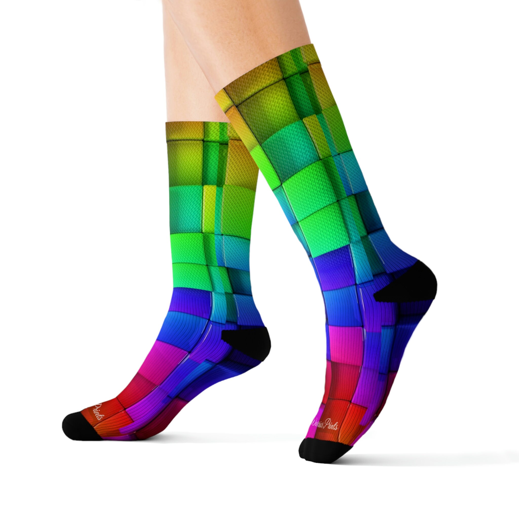 SQUARE PATTERN - Sublimation Socks - Etsy