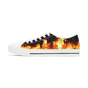 BLAZING FIRE Women's Low Top Sneakers - Etsy
