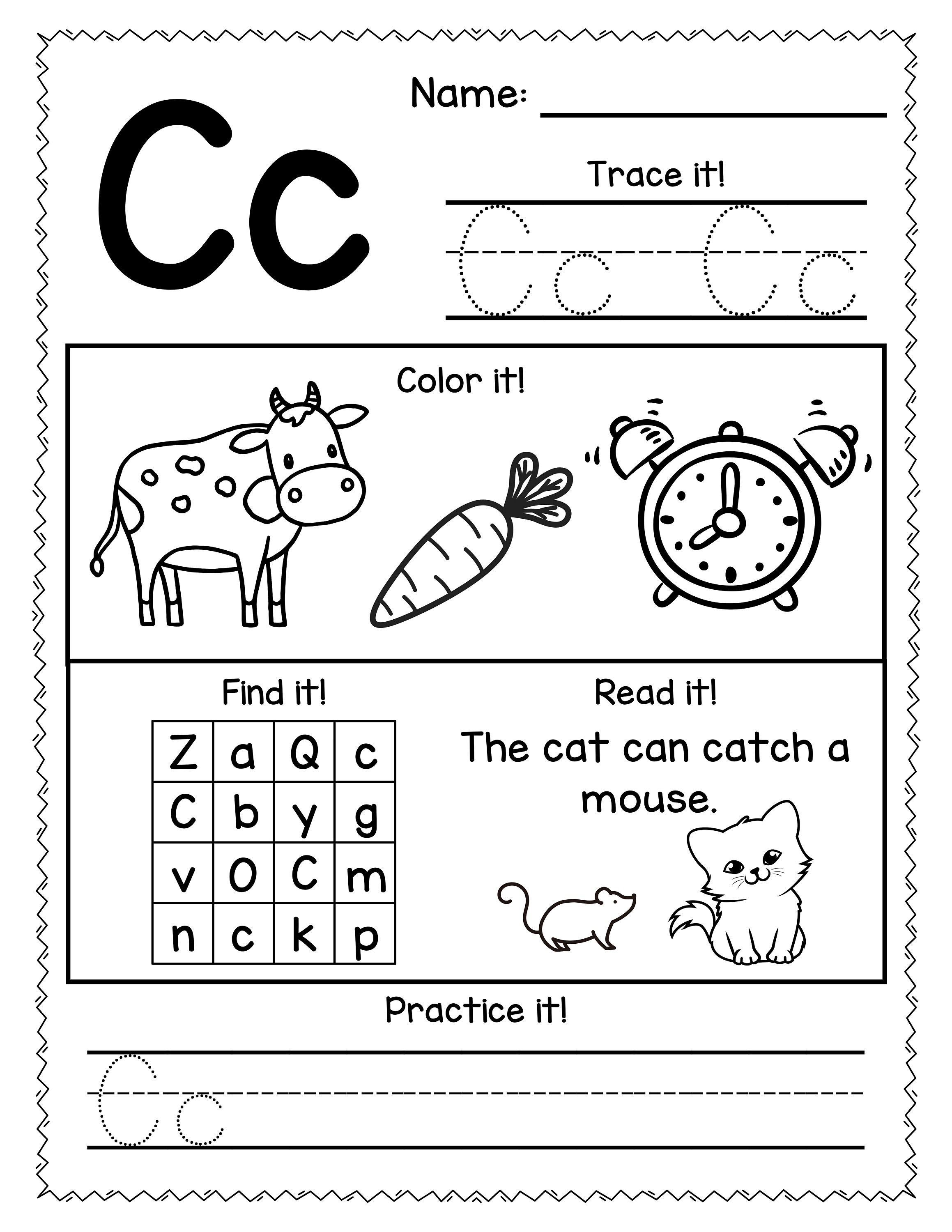 Alphabet Worksheets - 26 Pages of Alphabet Worksheets for Preschool ...