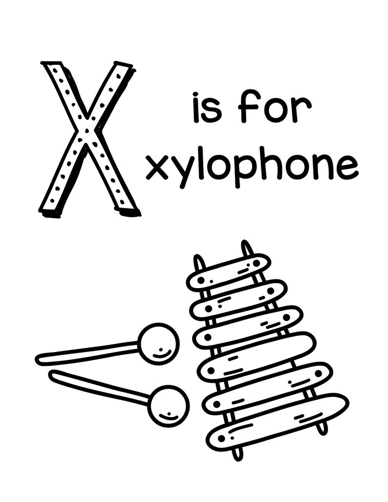 29-page ABC Coloring Book Printable Digital File (Instant Download) - Etsy