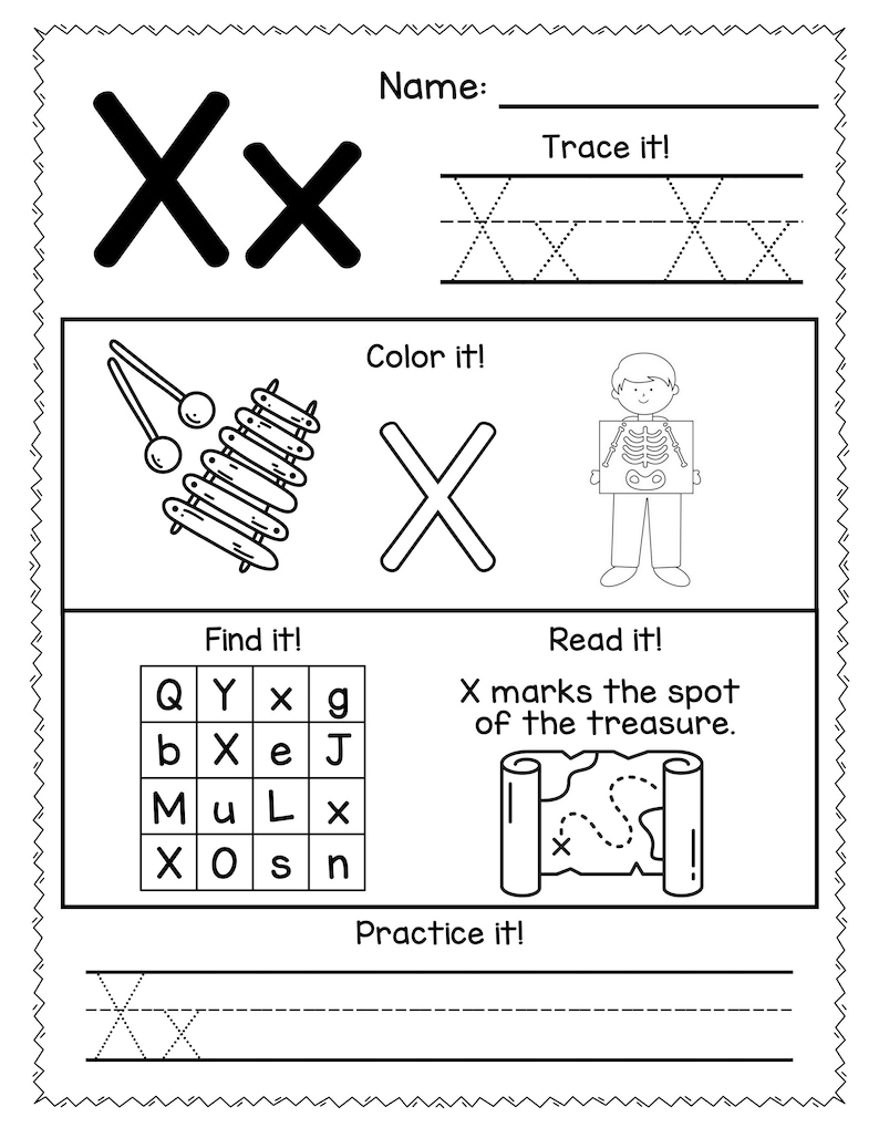 Alphabet Worksheets: Preschool & Kindergarten Learning (PDF Download ...