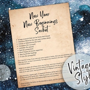 Spell Ritual Sachet Basics of Witchcraft Grimoire Page, Printable New ...