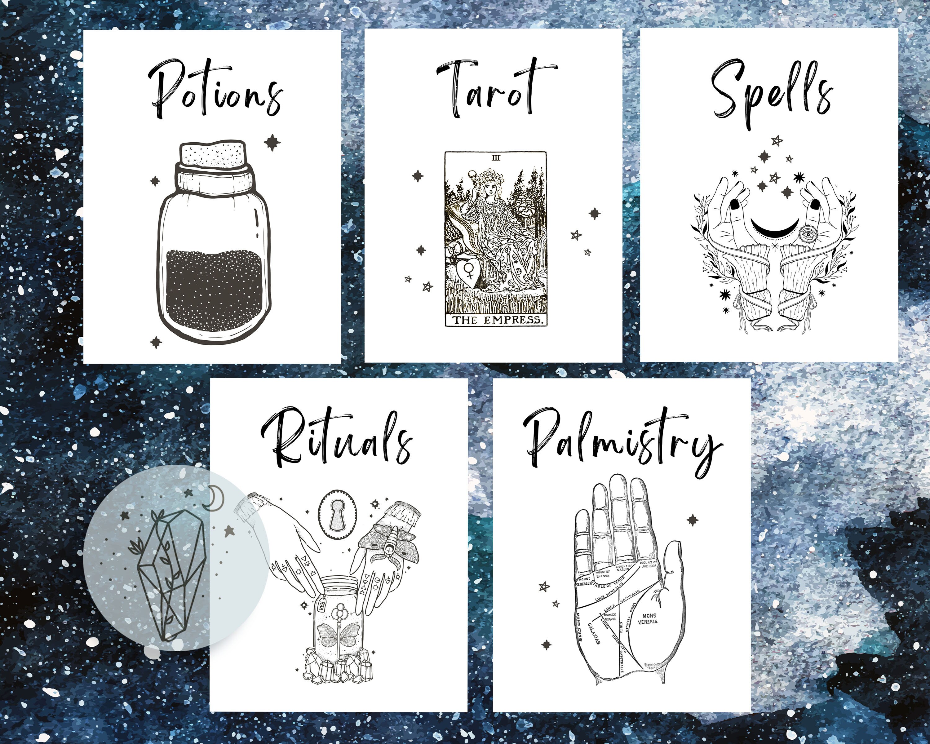 Book of Shadows Pages. Wiccan Planner Printables Downloadable - Etsy Canada