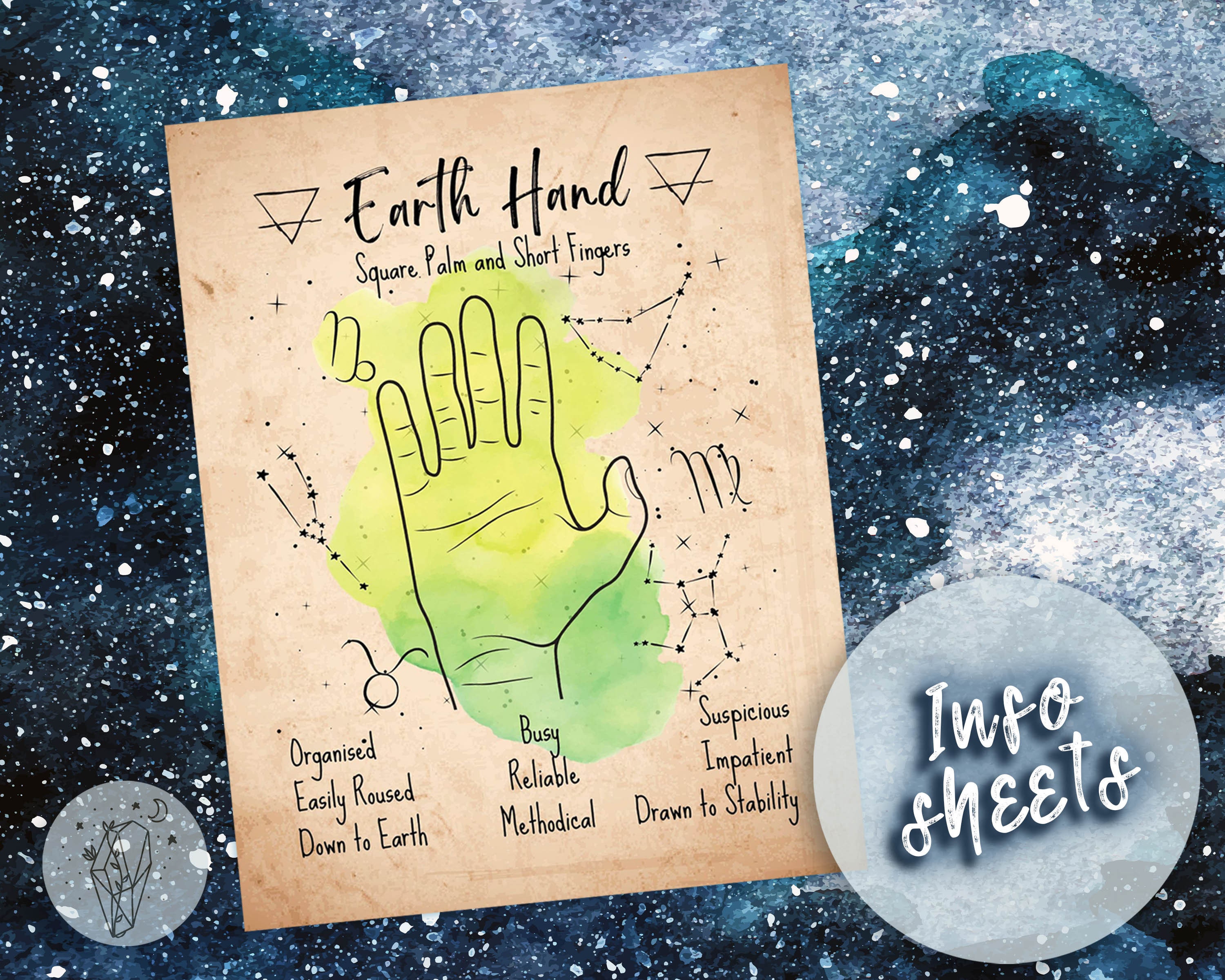 Earth Element Magic Book of Shadows printable grimoire pages. | Etsy