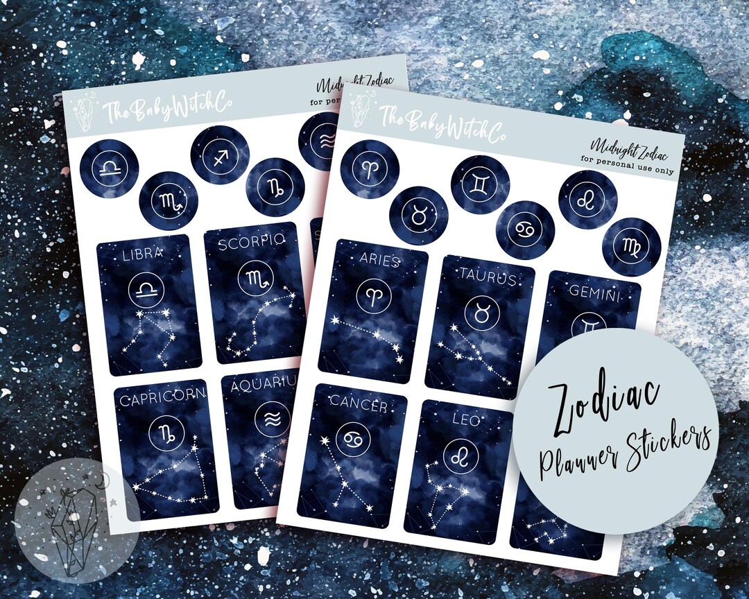 Witch Bullet Journal, Zodiac Planner Kit. Download Print and Add to ...