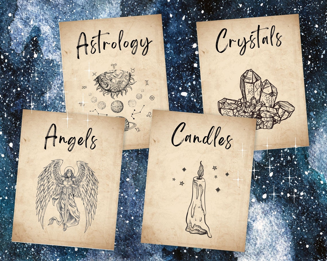 Book of Shadows Pages. Wiccan Planner Printables, Downloadable Book of ...