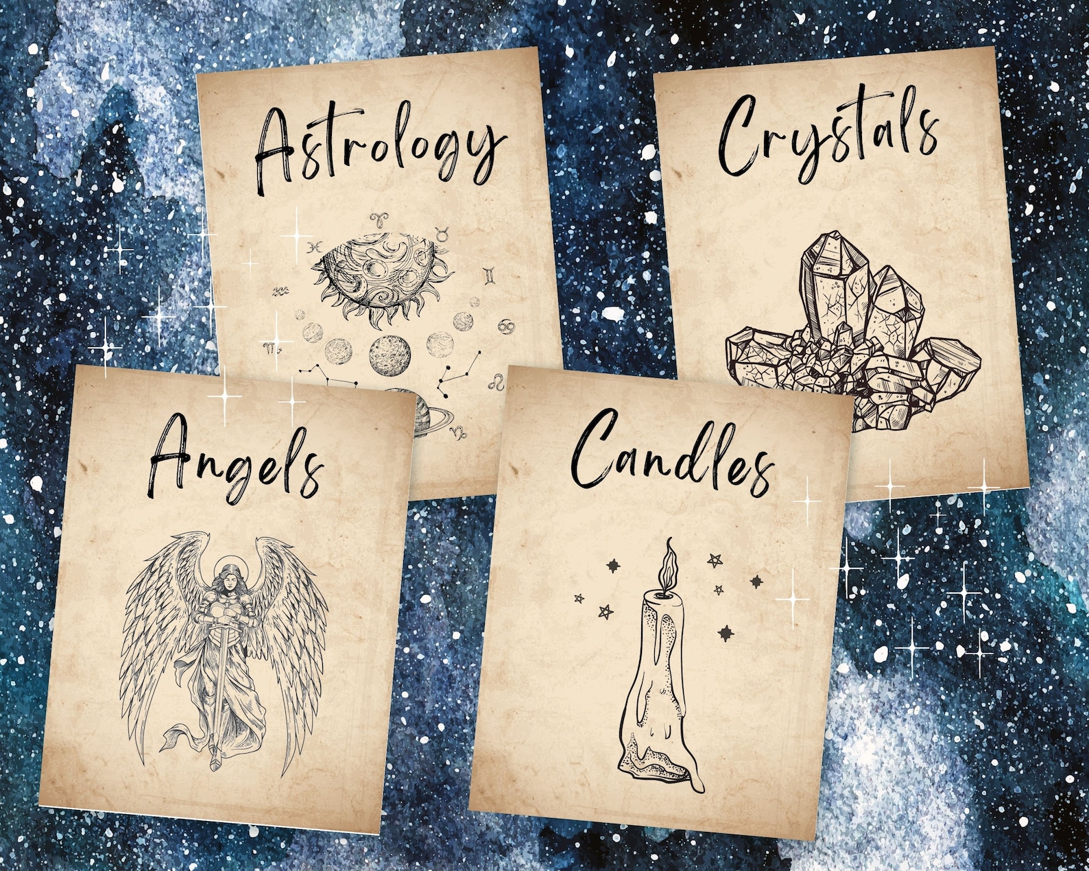 Book of Shadows Pages. Wiccan Planner Printables, Downloadable Book of ...