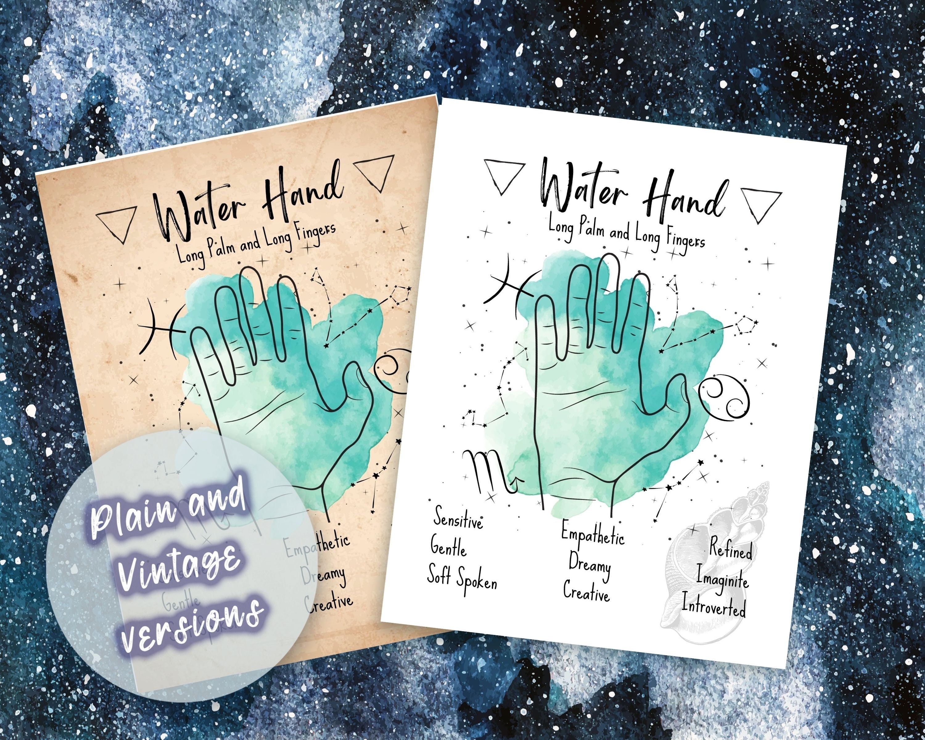 Water Element Magic Book of Shadows Printable Grimoire Pages. | Etsy