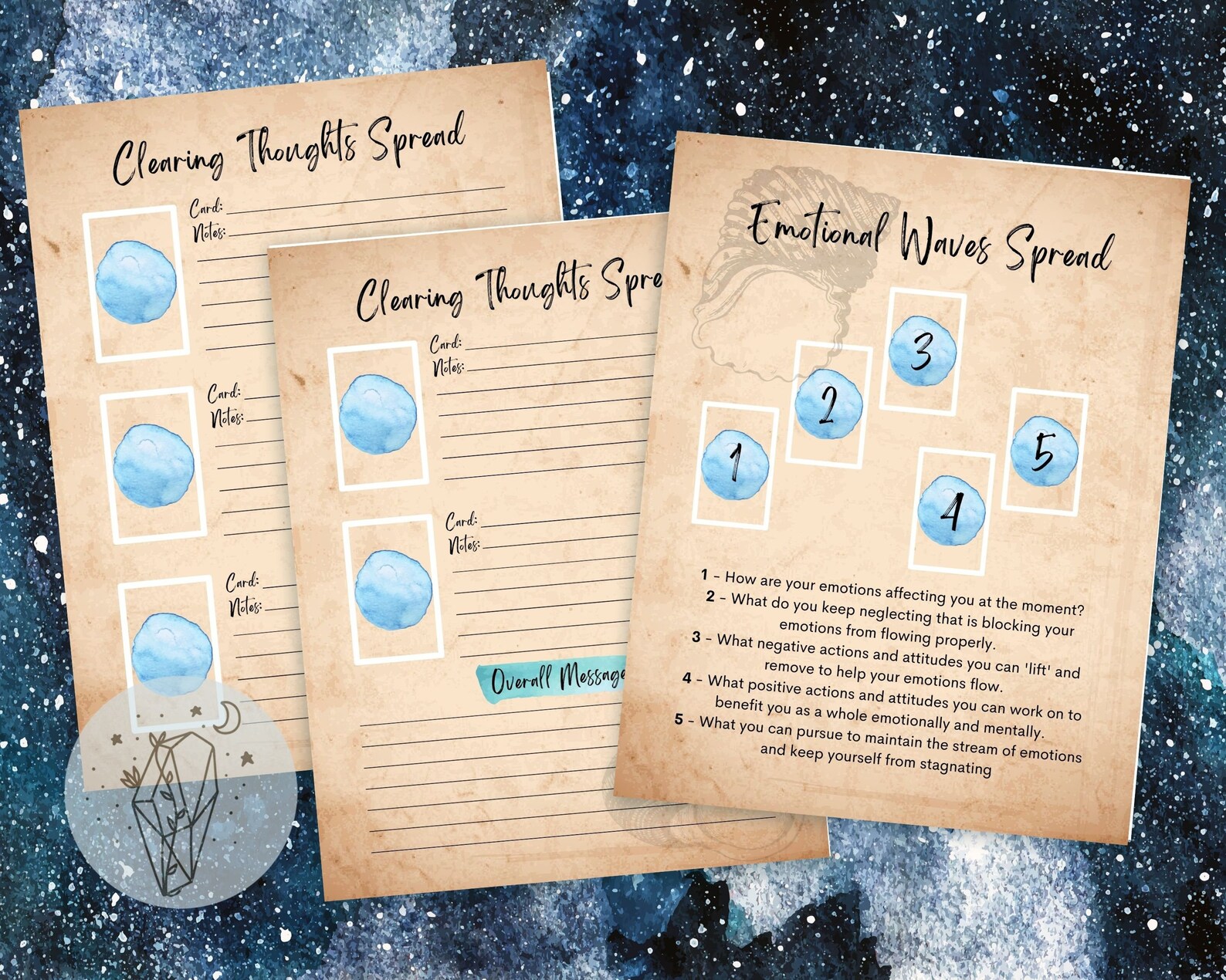 Water Element Magic Book of Shadows Printable Grimoire Pages. | Etsy