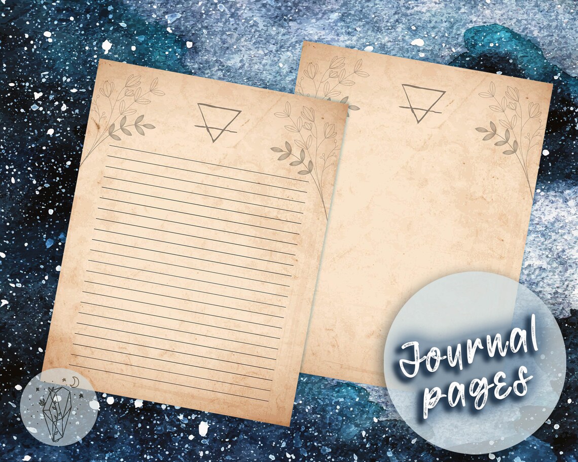 Earth Element Magic Book of Shadows printable grimoire pages. | Etsy