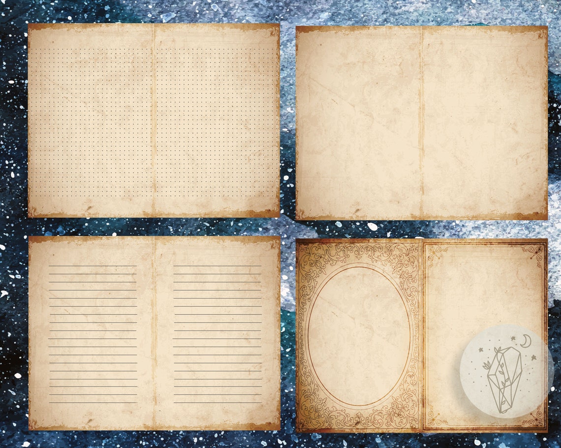 Book of Shadows Pages. Grimoire Printable Pages, Ready to Fill With ...
