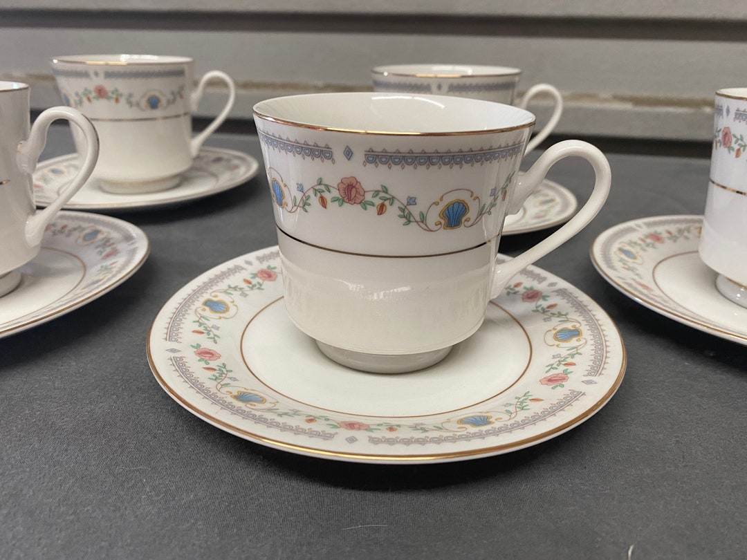 Vintage Sango Tivoli China: Porcelain Cup and Saucer Set, Gold Trim - Etsy
