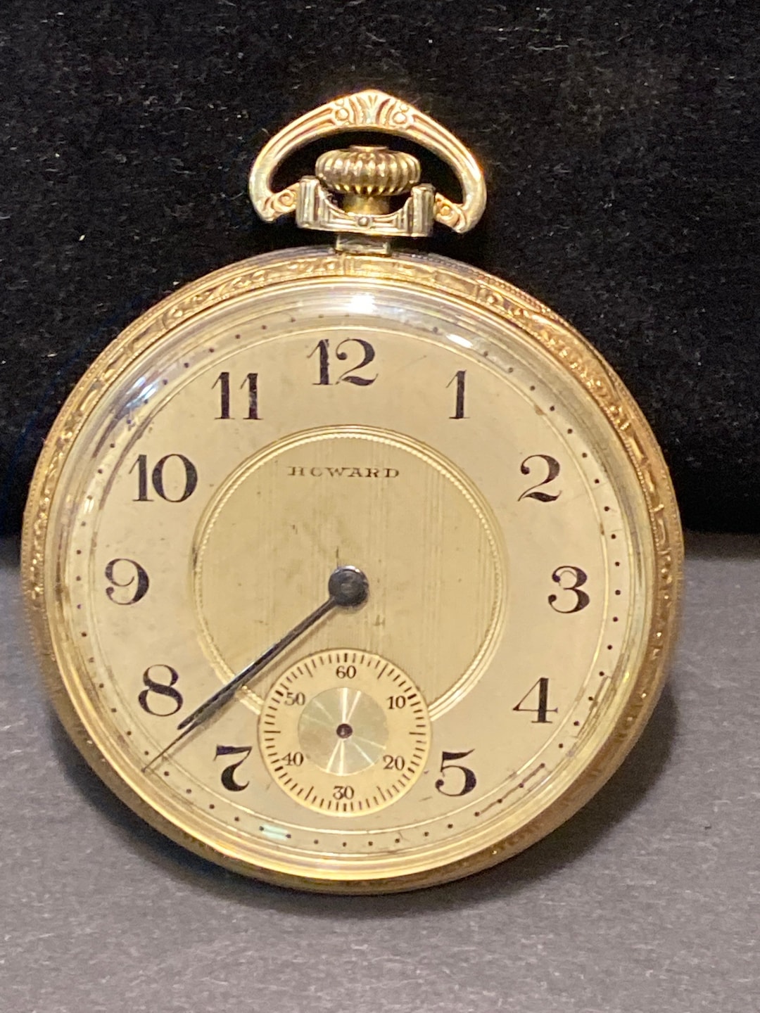 Vintage E. Howard Watch Co. Pocket Watch, Beautiful, Open Face, 17 ...