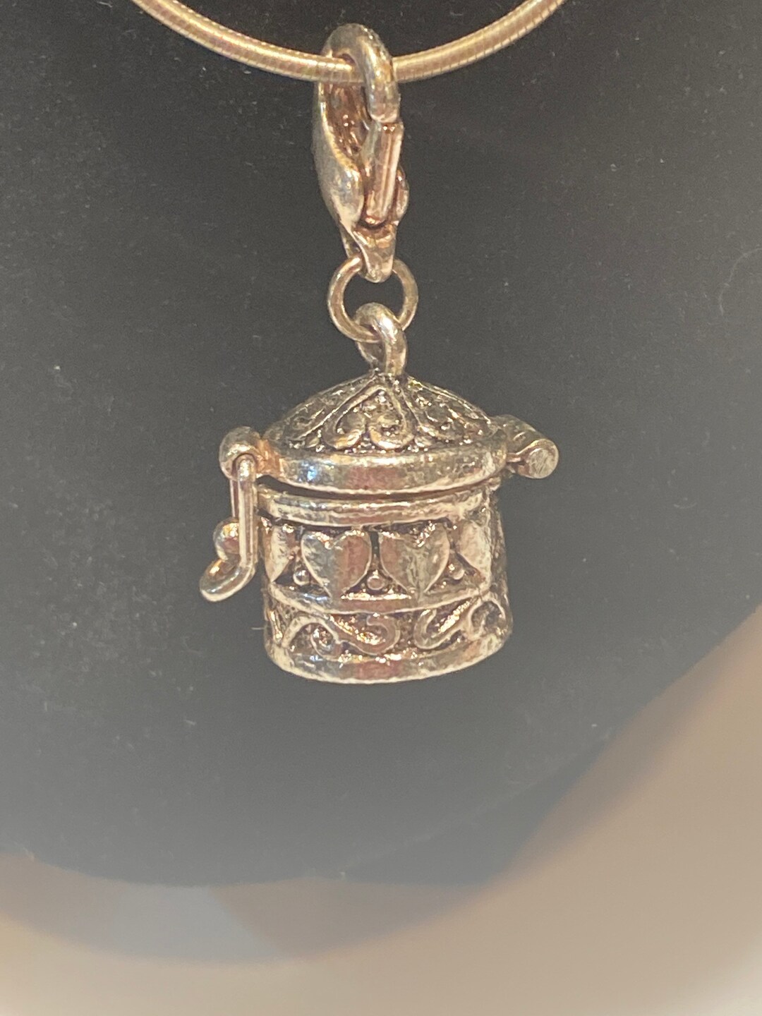 Vintage Sterling Silver Heart Prayer Box Charm Pendant - Etsy