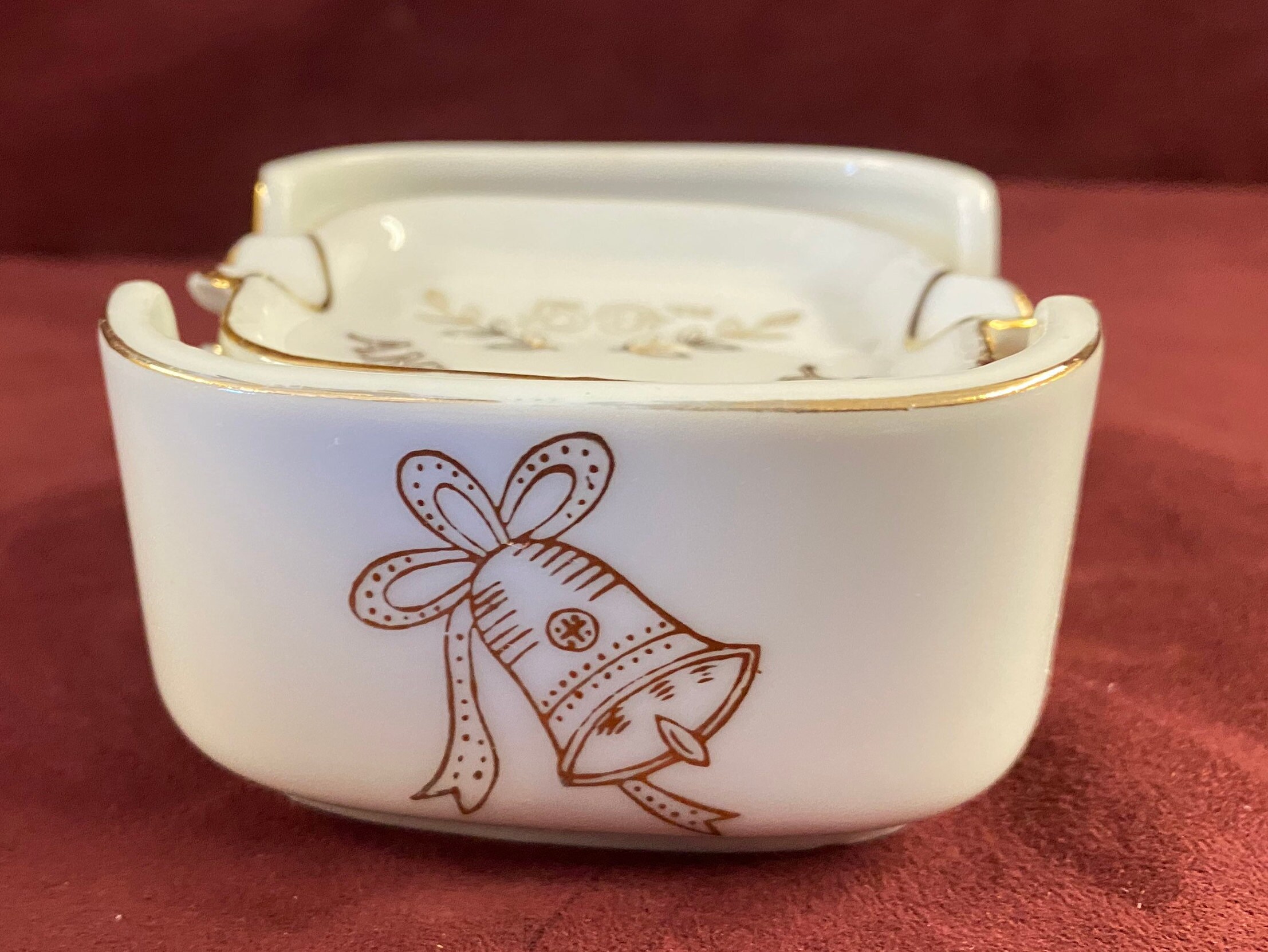 Vintage Lefton China Hand Painted 50th Anniversary Porcelain | Etsy