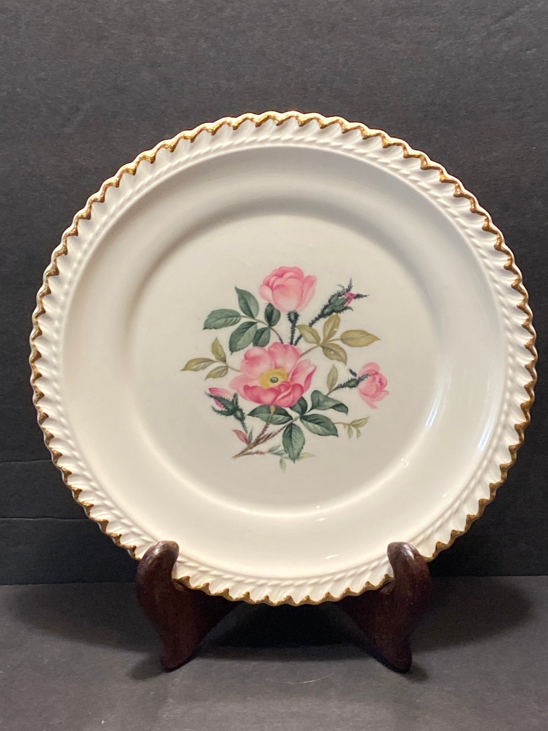 Vintage Set of 12 Bread and Butter Plates, Discontinued Harker Pottery ...