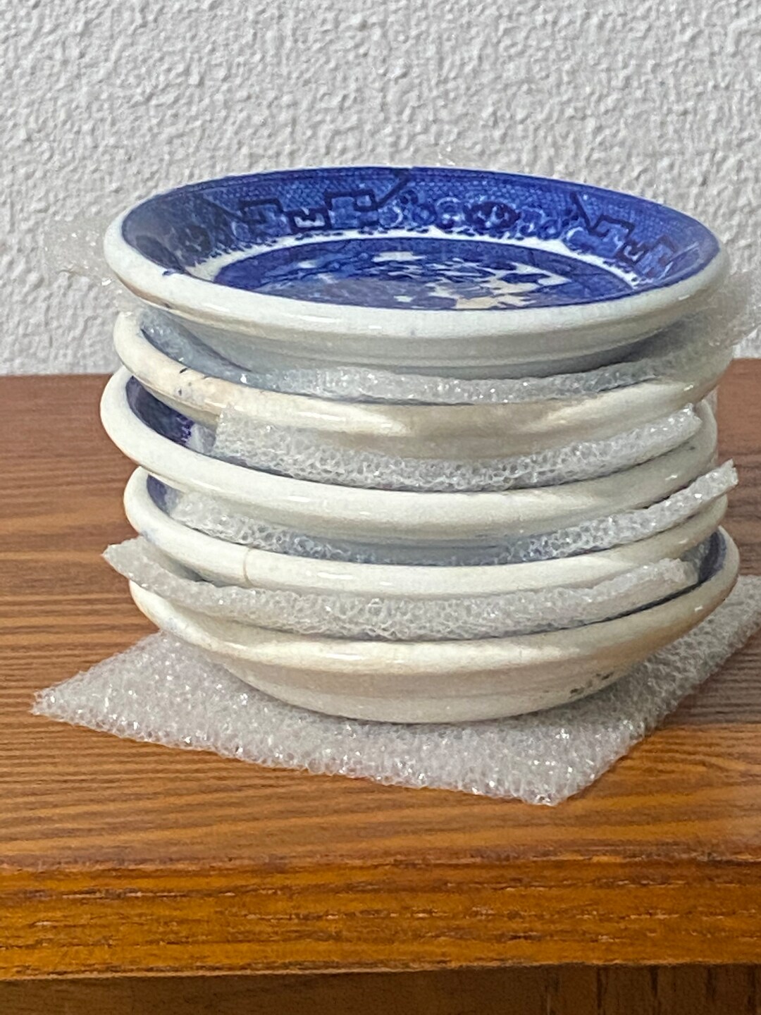 Vintage Lot of 5 Butter Pats, Circa 1896 Blue Willow Pattern John ...
