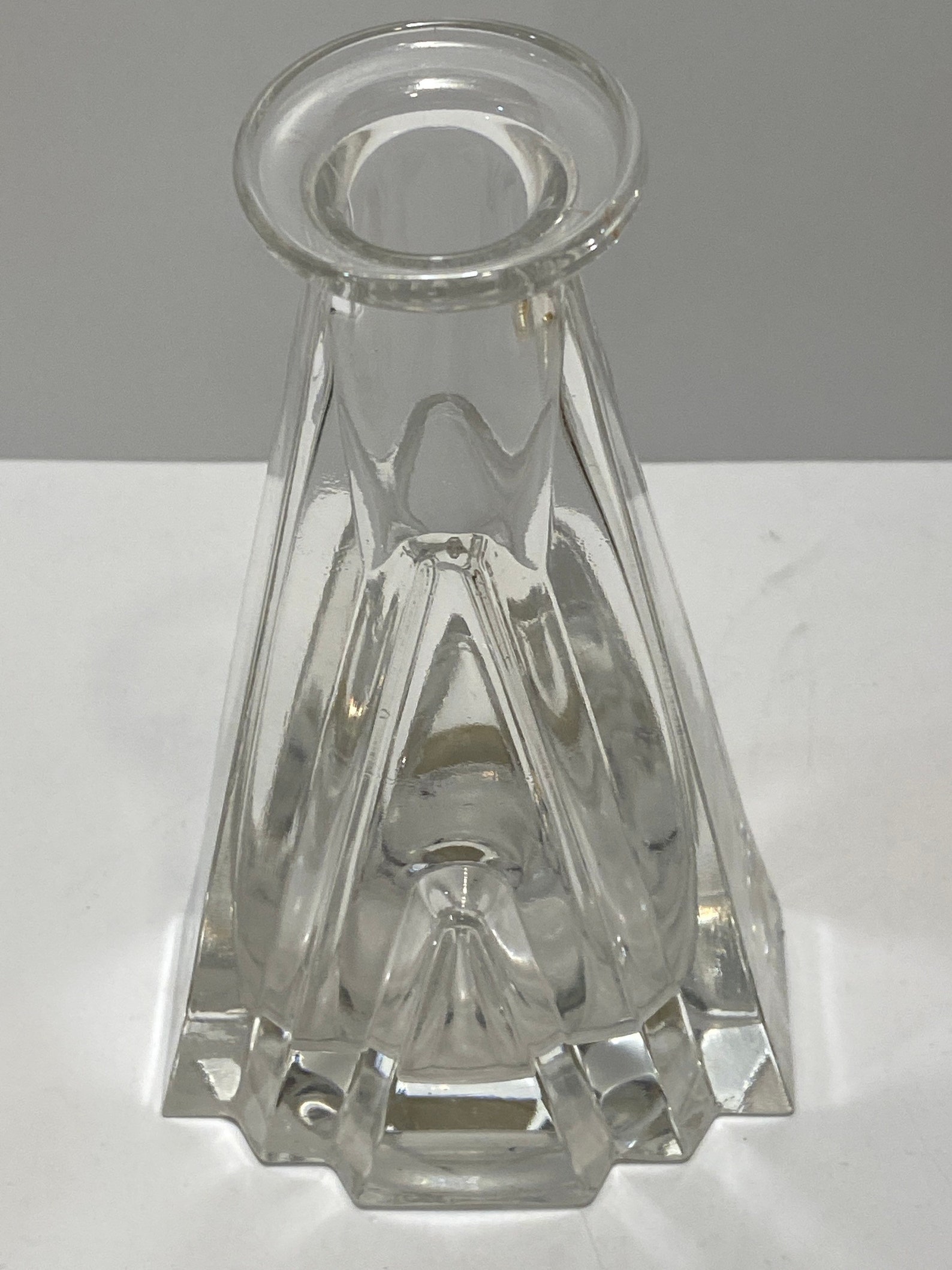 Vintage Bohemia Czechoslovakia Crystal Glass Vase Unique - Etsy