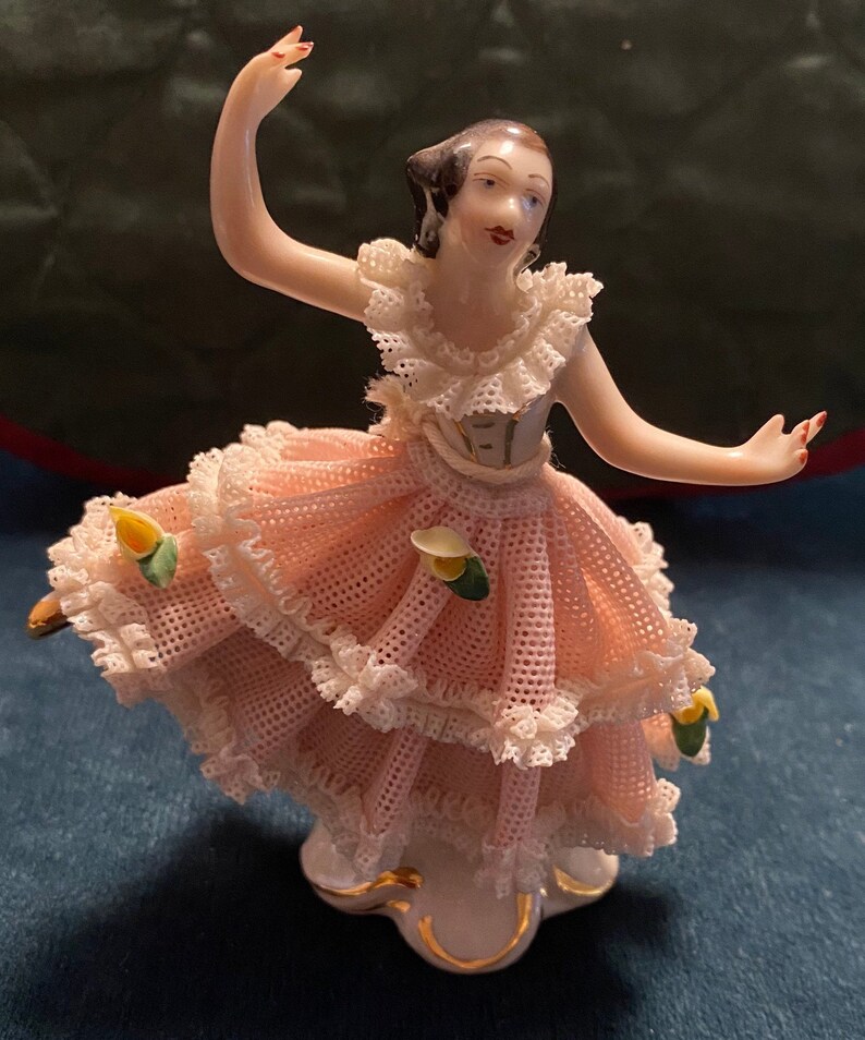 Vintage Dresden Germany Porcelain Dancer Ballerina Figurine - Etsy