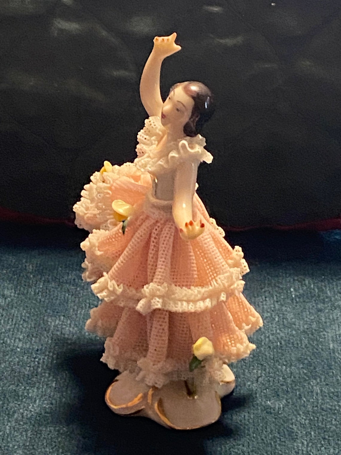 Vintage Dresden Germany Porcelain Dancer Ballerina Figurine - Etsy