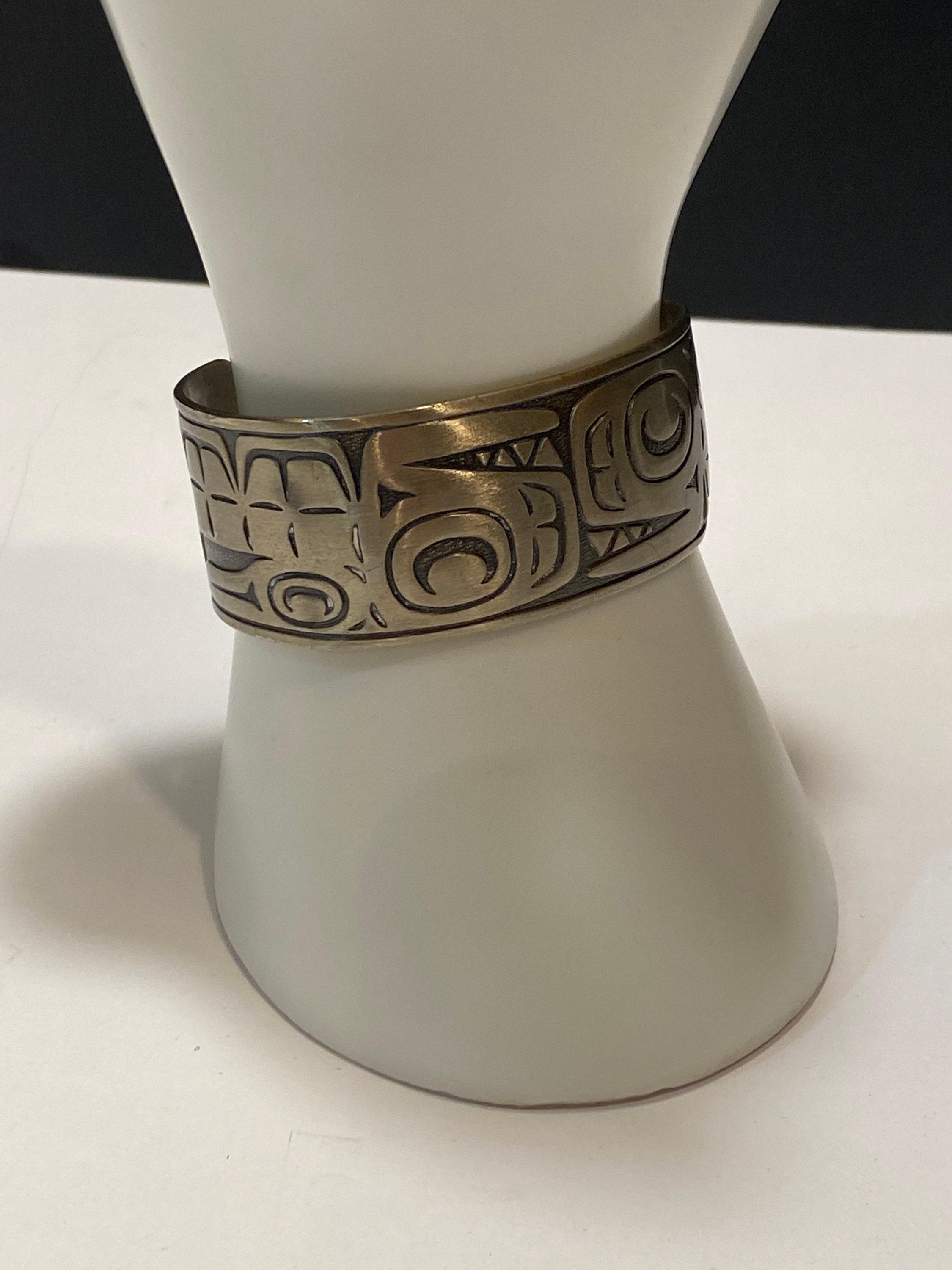 Vintage Unique Bell Nickel Silver Cuff Bracelet Marked Bell | Etsy