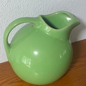 Lovely Estate Green Hall Bulbous Water Pitcher With Pour Guard Spout ...