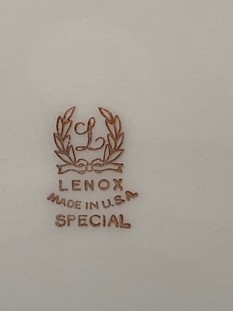 Vintage Set of 2 Lenox Special Dinner Plates 10-5/8 in - Etsy