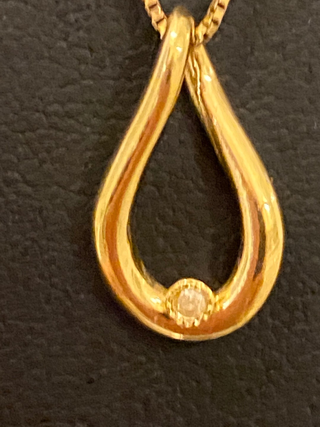 Elegant Estate Aldo Cipullo Gold Colored Pendant With Small Rhinestone ...