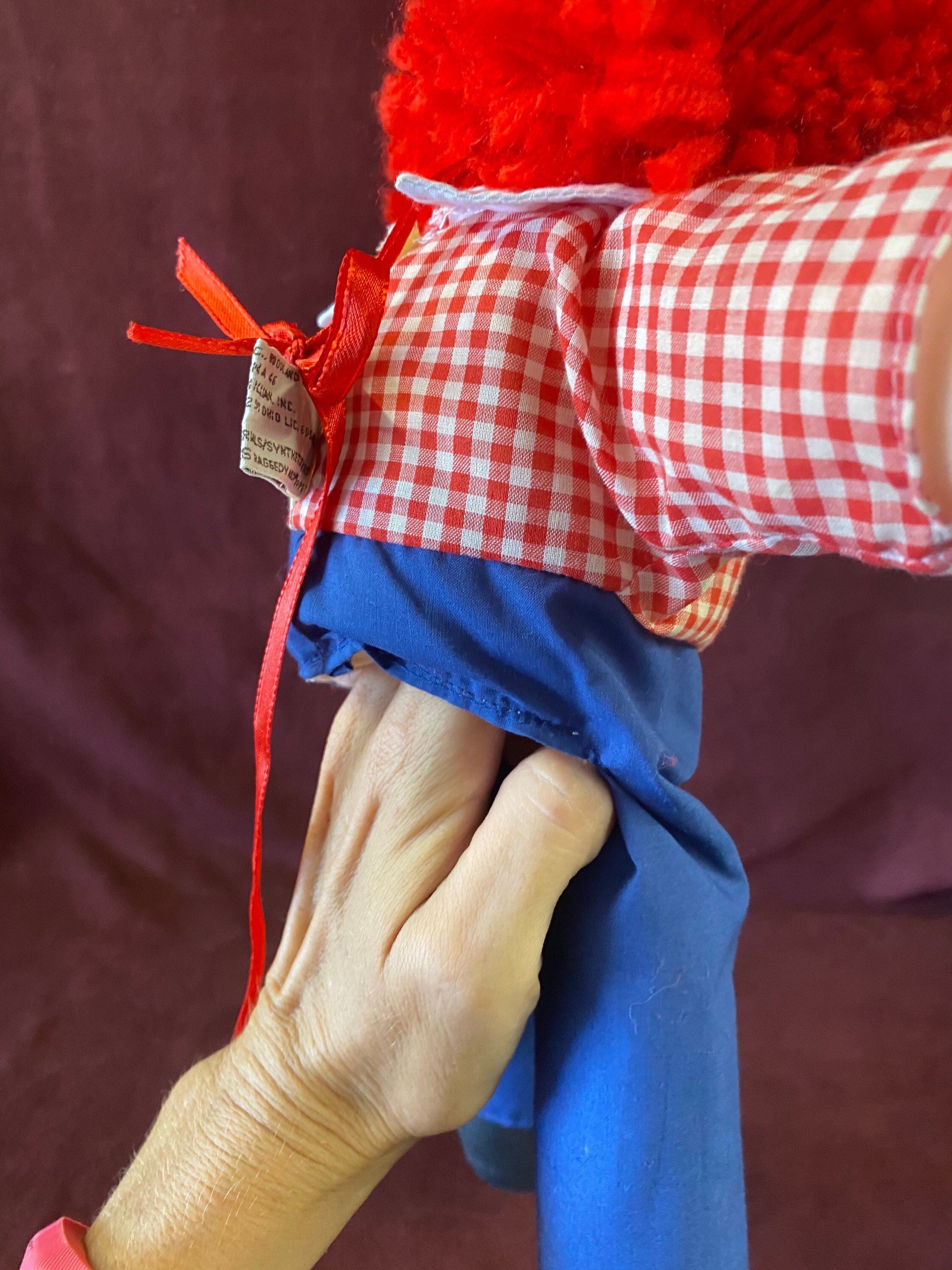 Vintage Classic Raggedy Ann & Andy Doll Andy Hand Puppet by | Etsy