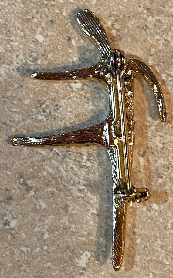 Vintage Goldtone Stick Figure, Dancer or Ballerina Br… - Gem