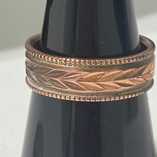 Wheat Pattern Ring - Etsy
