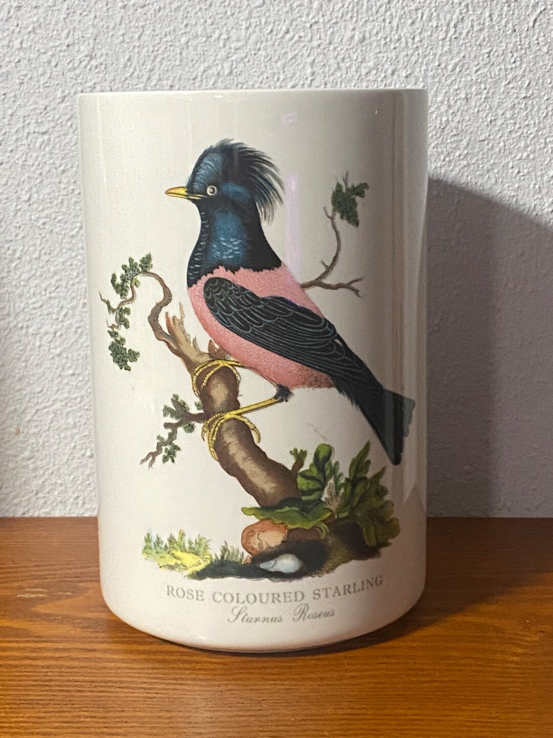 Portmeirion Birds of Britain Canister / Utensil Holder or Cookie Jar W ...